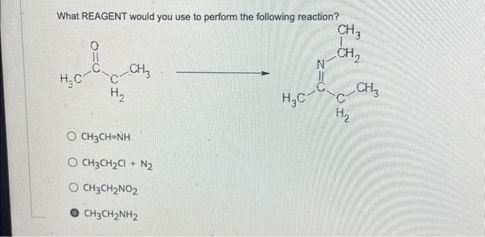 [Solved]: What REAGENT would you use to perform the followin