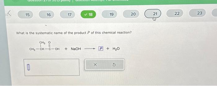 Solved What is the systematic name of the product P of this | Chegg.com