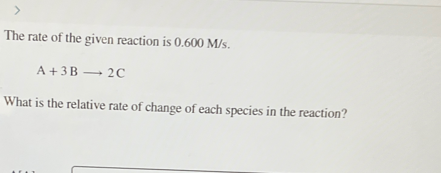 Solved The rate of the given reaction is | Chegg.com