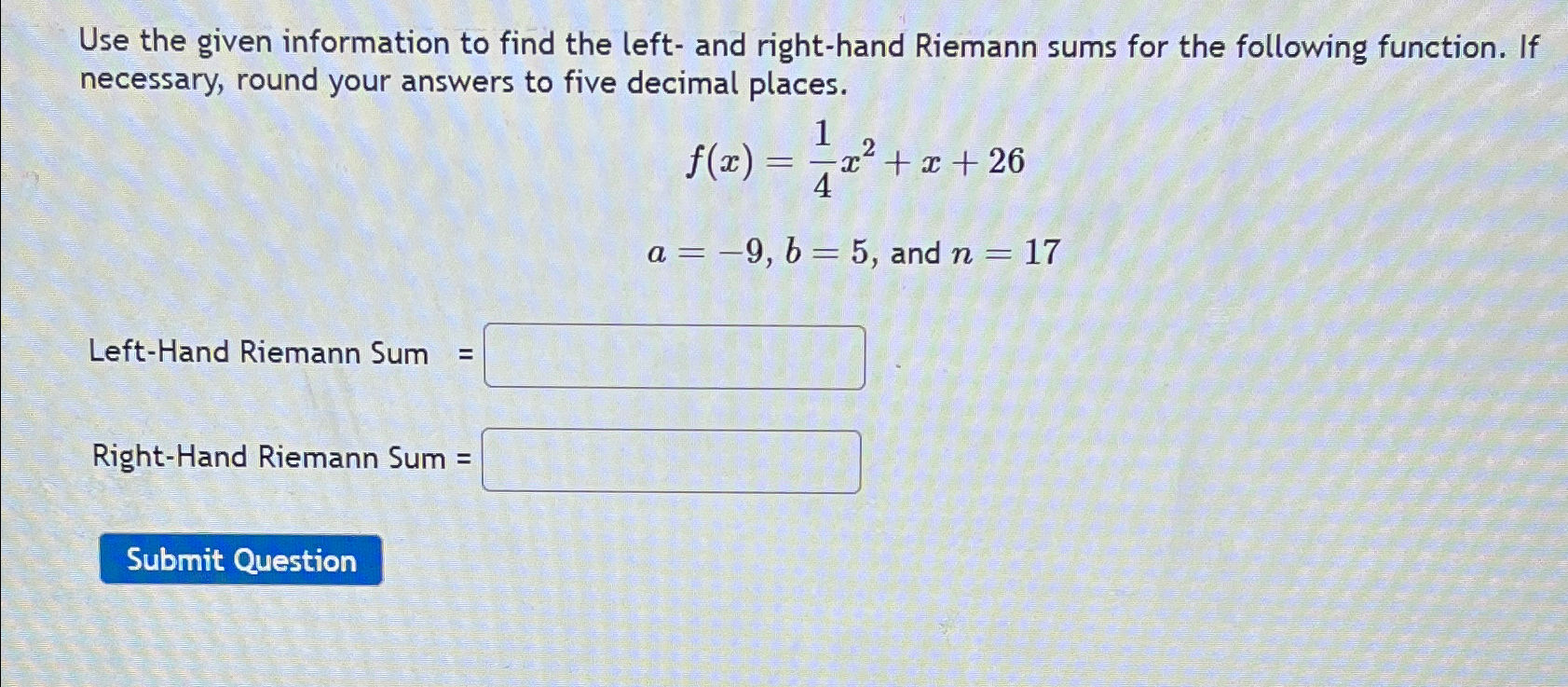 Solved Use the given information to find the left- ﻿and | Chegg.com