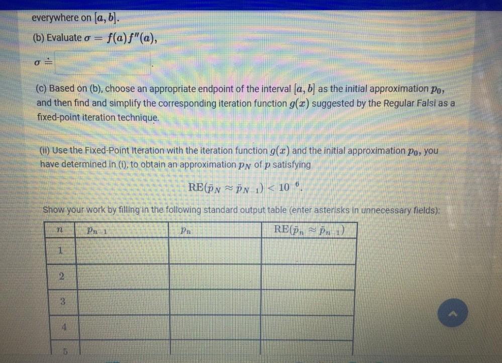 Solved (Regula Falsi Method as an FPI Technique). All | Chegg.com