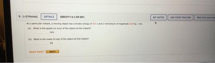 At a particular inttart, a moving object has a | Chegg.com