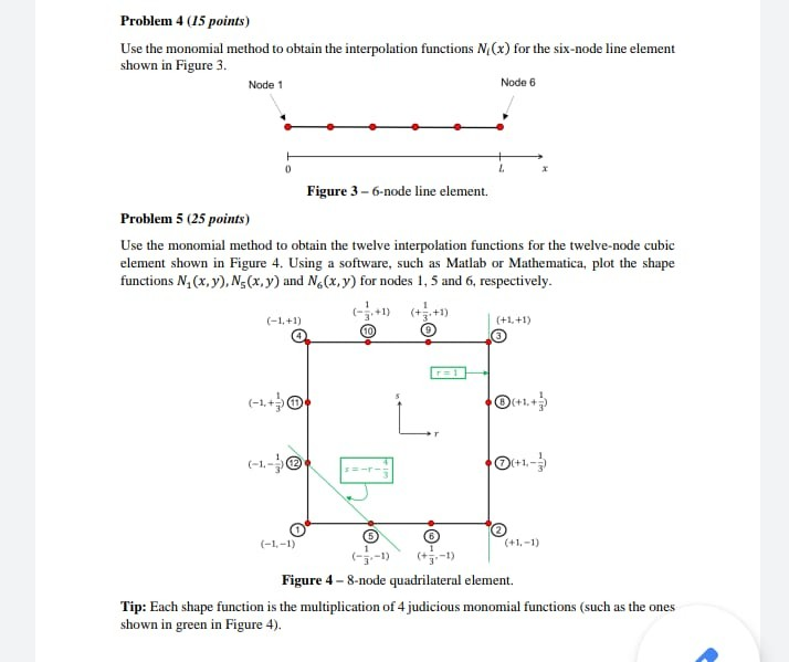 Problem 4 (15 points) Use the monomial method to | Chegg.com