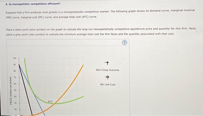 Solved 4. Is monopolistic competition efficient? Suppose | Chegg.com
