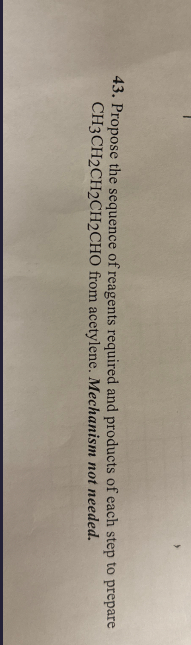 Solved Propose the sequence of reagents required and | Chegg.com