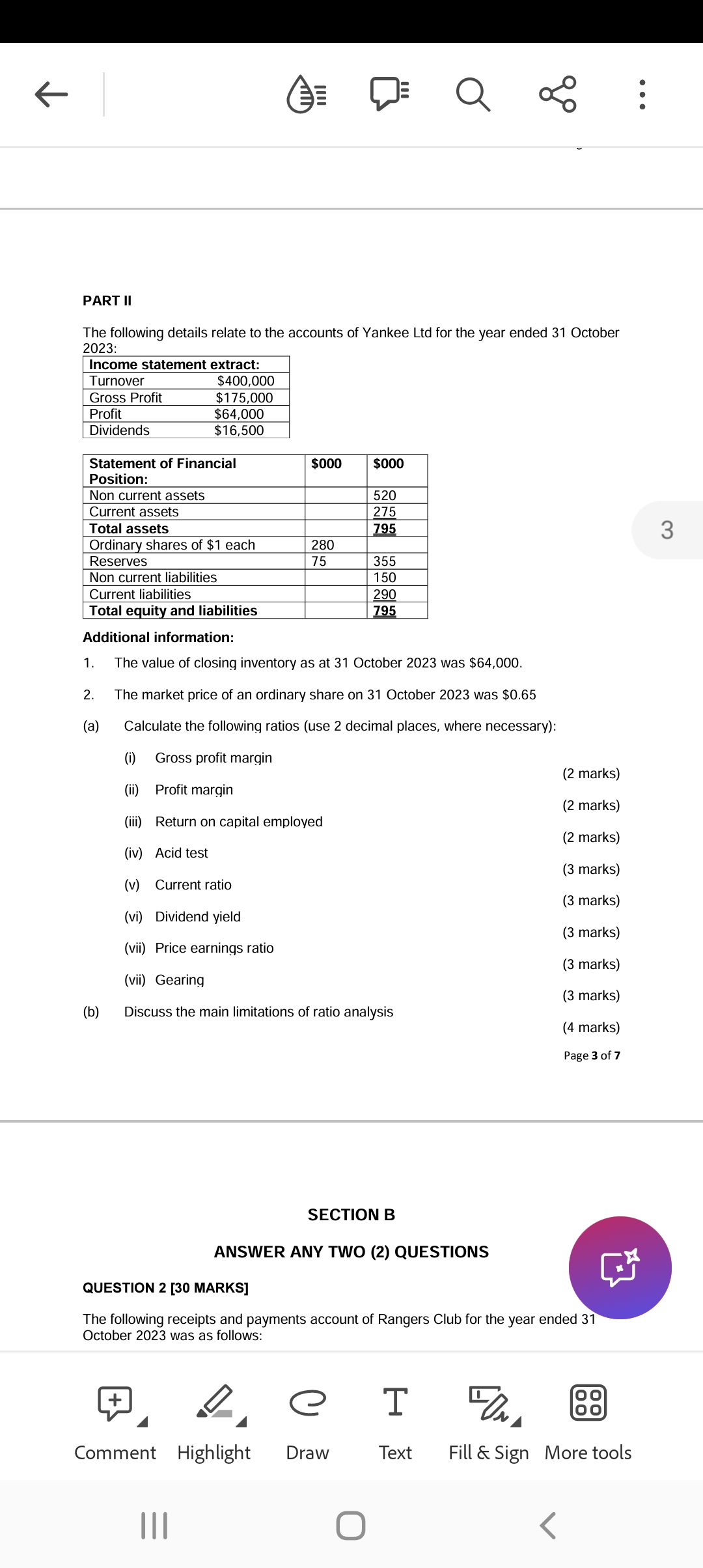 Solved PART IIThe following details relate to the accounts | Chegg.com