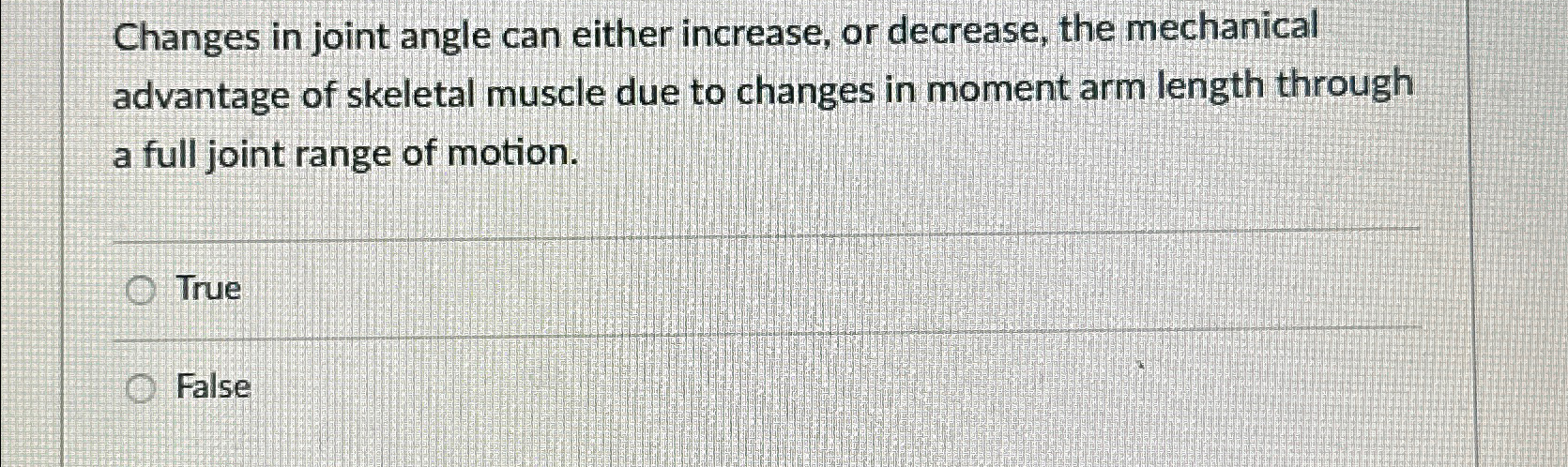 Solved Changes in joint angle can either increase, or | Chegg.com