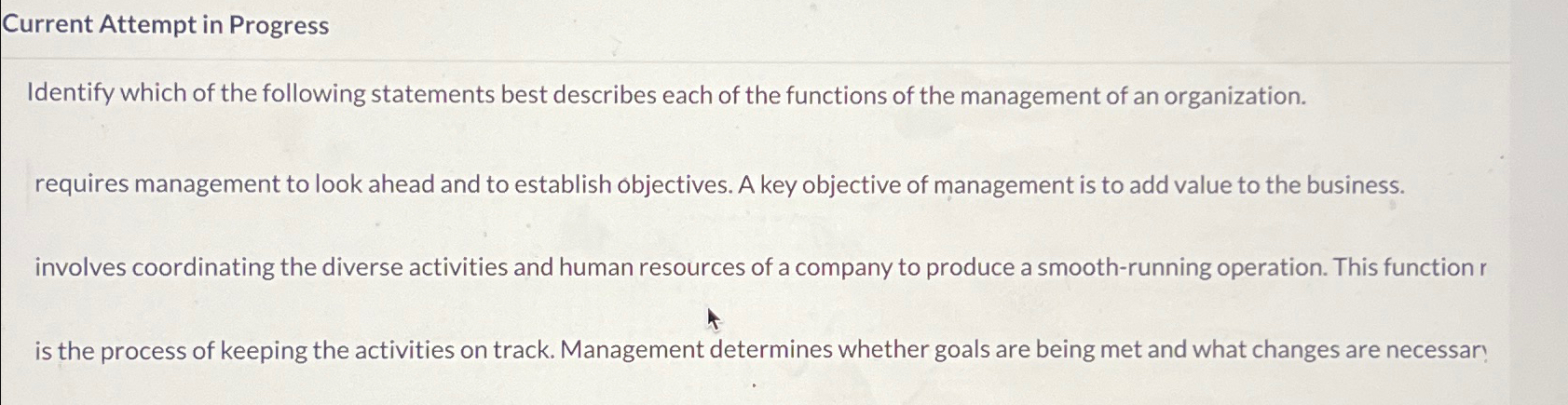Solved Current Attempt in ProgressIdentify which of the | Chegg.com
