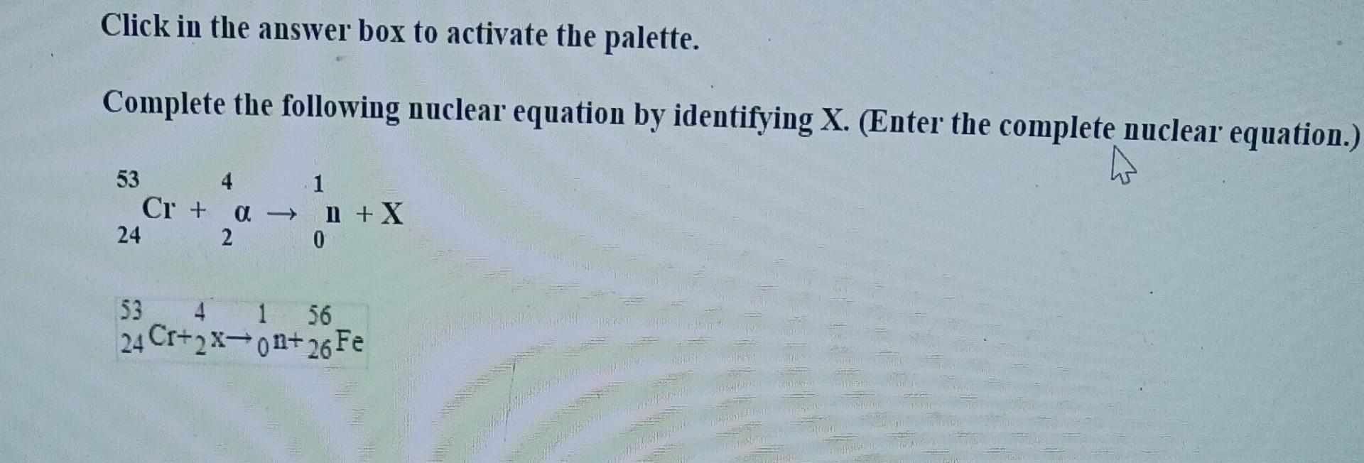 Solved Click in the answer box to activate the palette. | Chegg.com