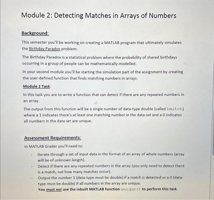 Solved Assessment Requirements: In MATLAB Grader you'll need | Chegg.com