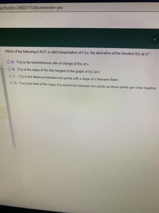 Solved Which of the following is NOT a valid interpretation | Chegg.com