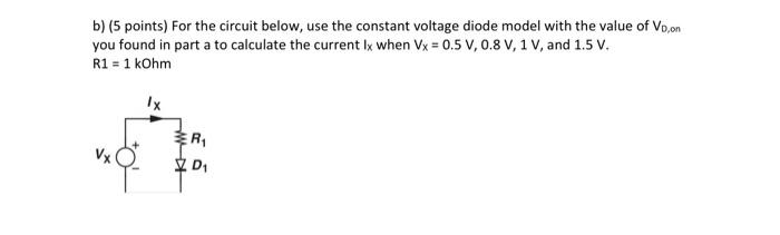 Solved The constant voltage diode model is a simplification | Chegg.com