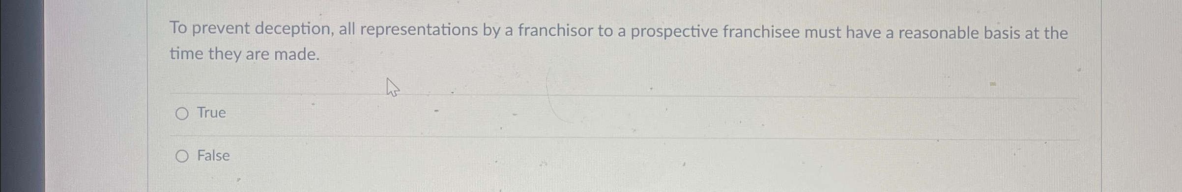 Solved To prevent deception, all representations by a | Chegg.com