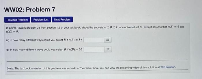 Solved 1 Point Rework Problem 23 From Section 1 2 Of Your