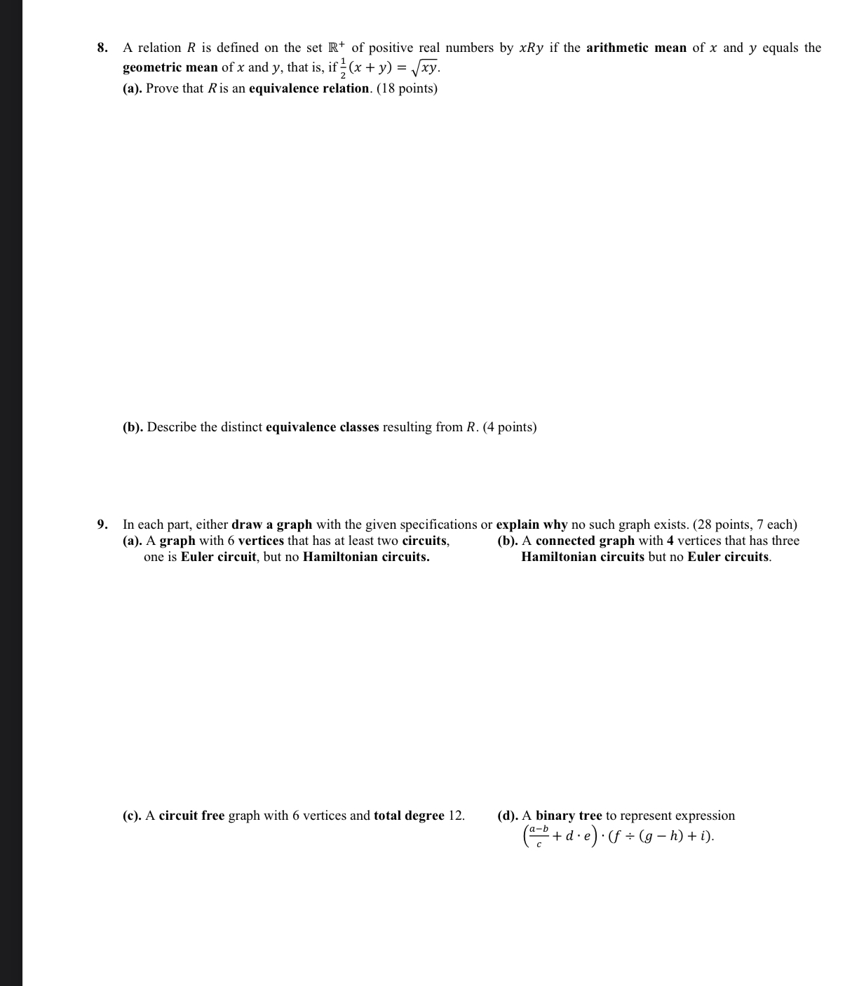 Solved A relation R ﻿is defined on the set R+of positive | Chegg.com