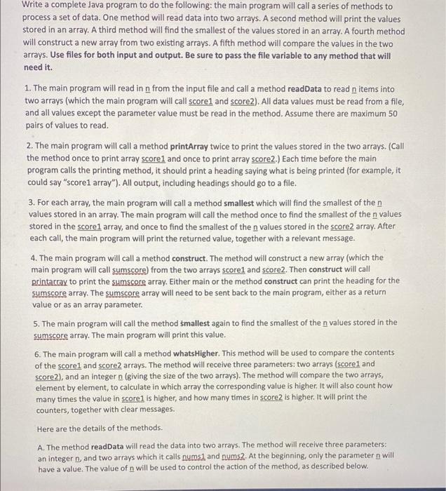 Solved Write a complete Java program to do the following: | Chegg.com