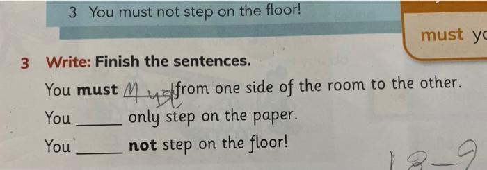 3 Write: Finish the sentences. You must M yfrom one | Chegg.com