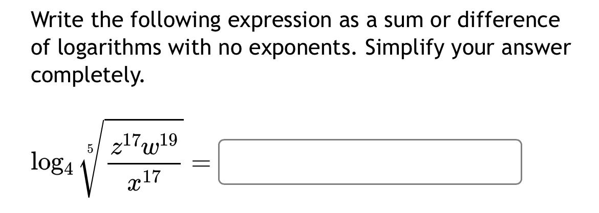 Solved Write the following expression as a sum or difference | Chegg.com