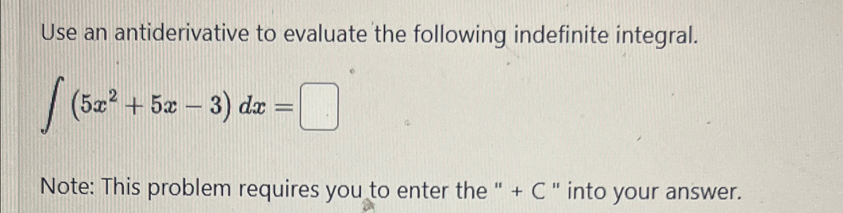 Use an antiderivative to evaluate the following | Chegg.com