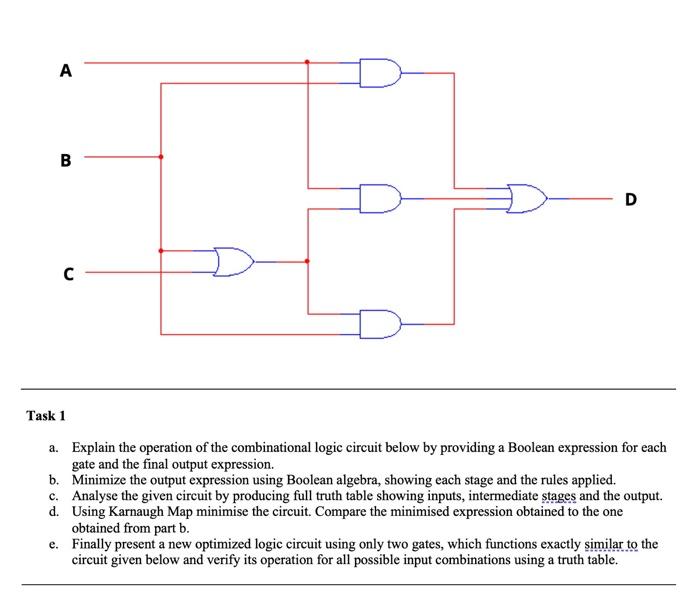 Solved a. Explain the operation of the combinational logic | Chegg.com