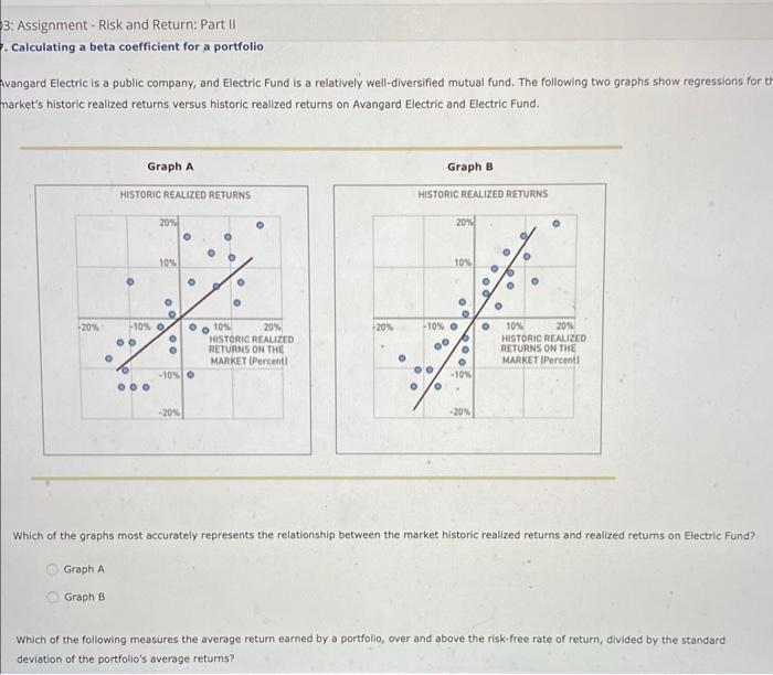 Solved 3: Assignment - Risk and Return: Part II Calculating | Chegg.com