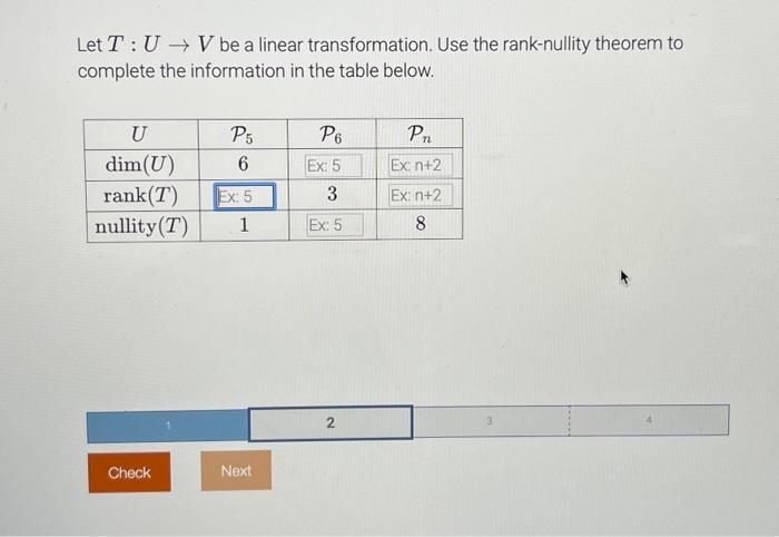 Solved Let T:U→V be a linear transformation. Use the | Chegg.com
