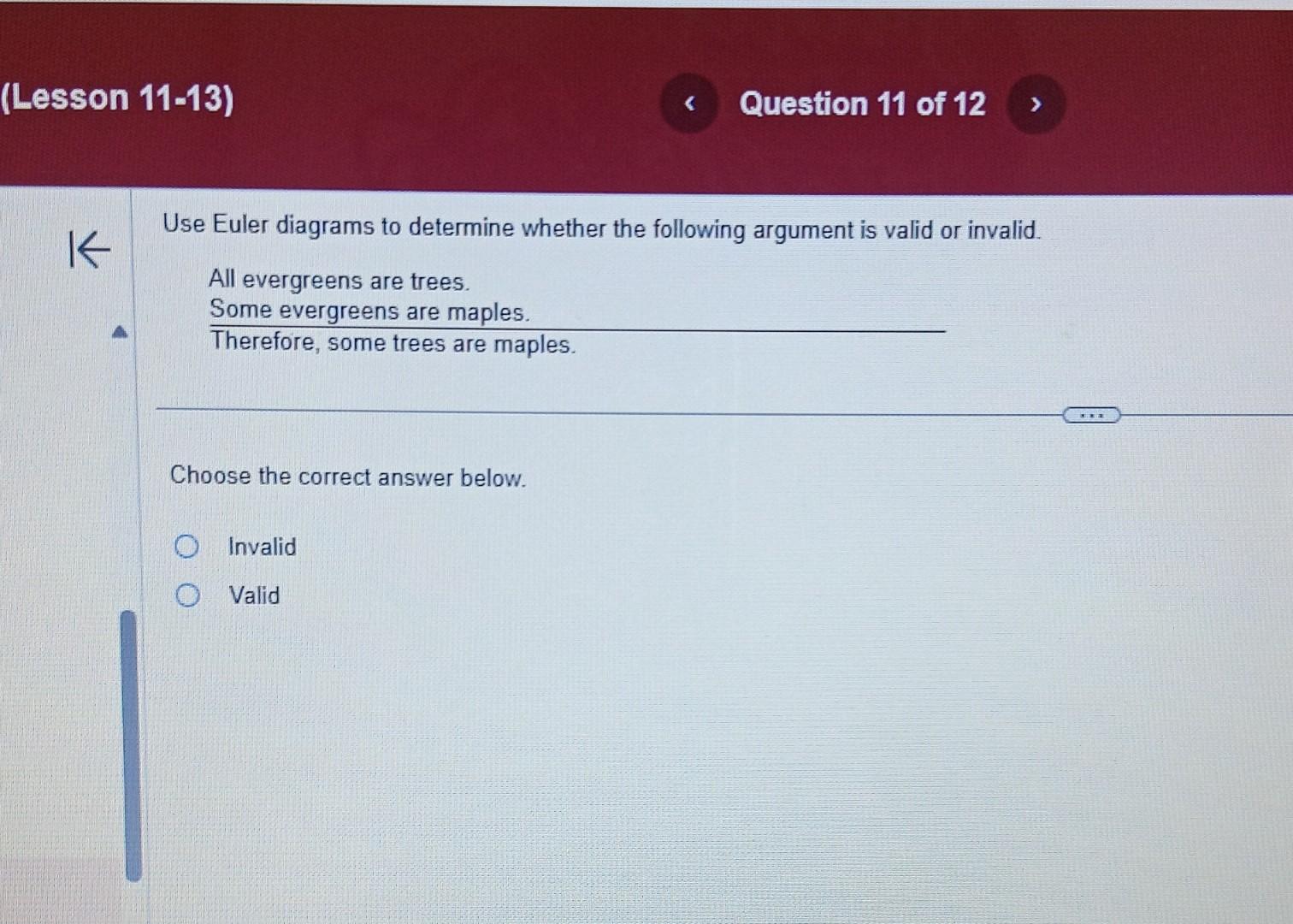 Solved Use Euler Diagrams To Determine Whether The Following 