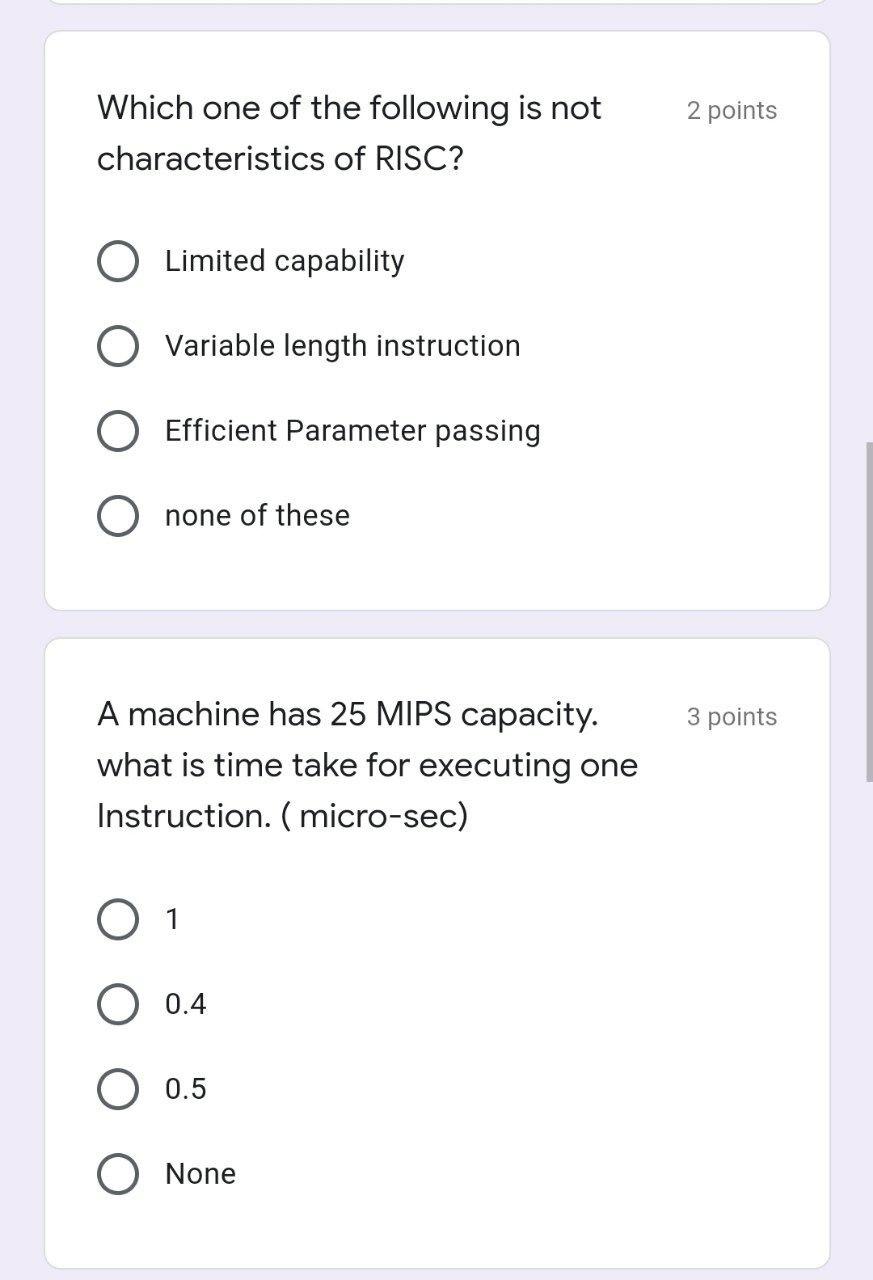 Solved 2 points Which one of the following is not | Chegg.com