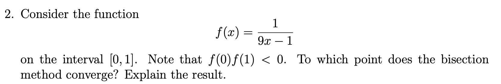Solved Consider the functionf(x)=19x-1on ﻿the interval 0,1. | Chegg.com