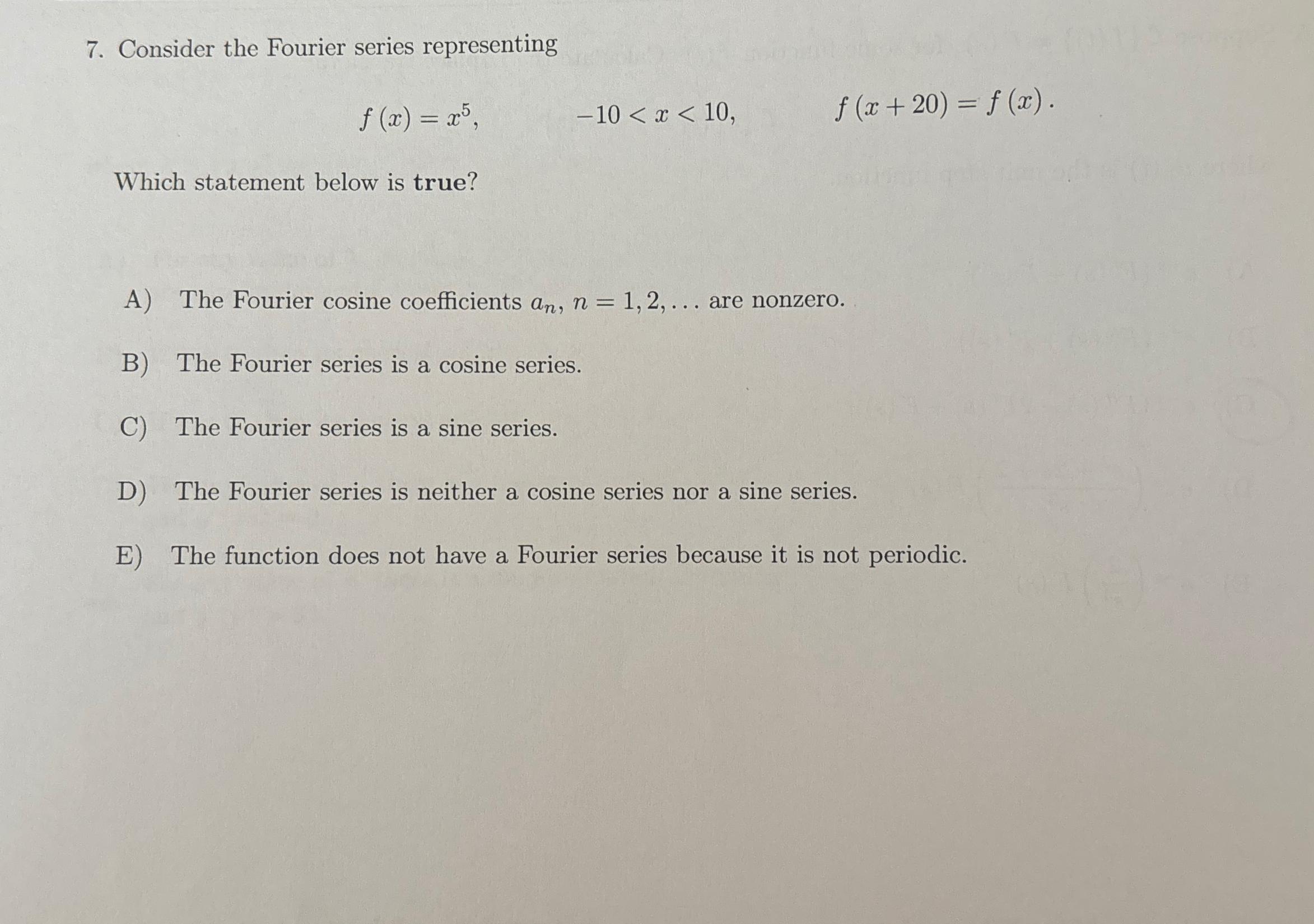 Solved Consider the Fourier series | Chegg.com Solved Consider the Fourier series | Chegg.com