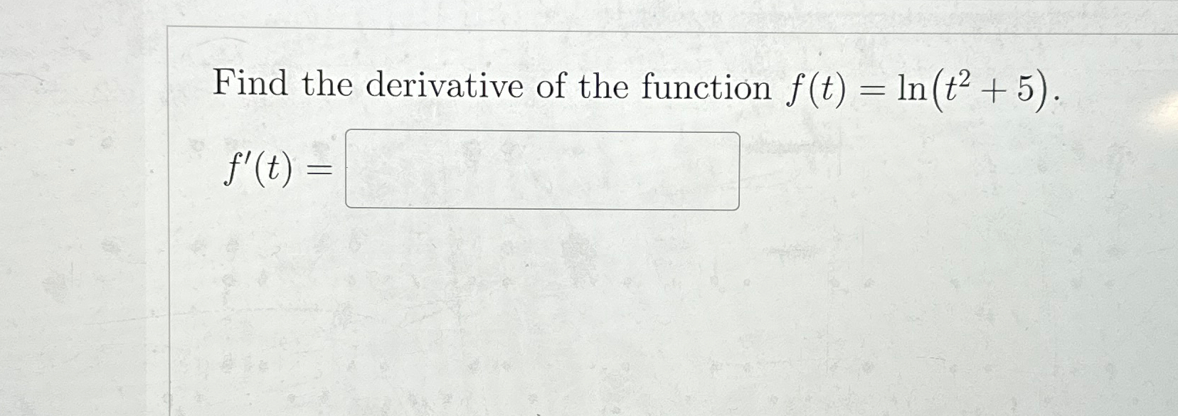 Solved Find the derivative of the function | Chegg.com