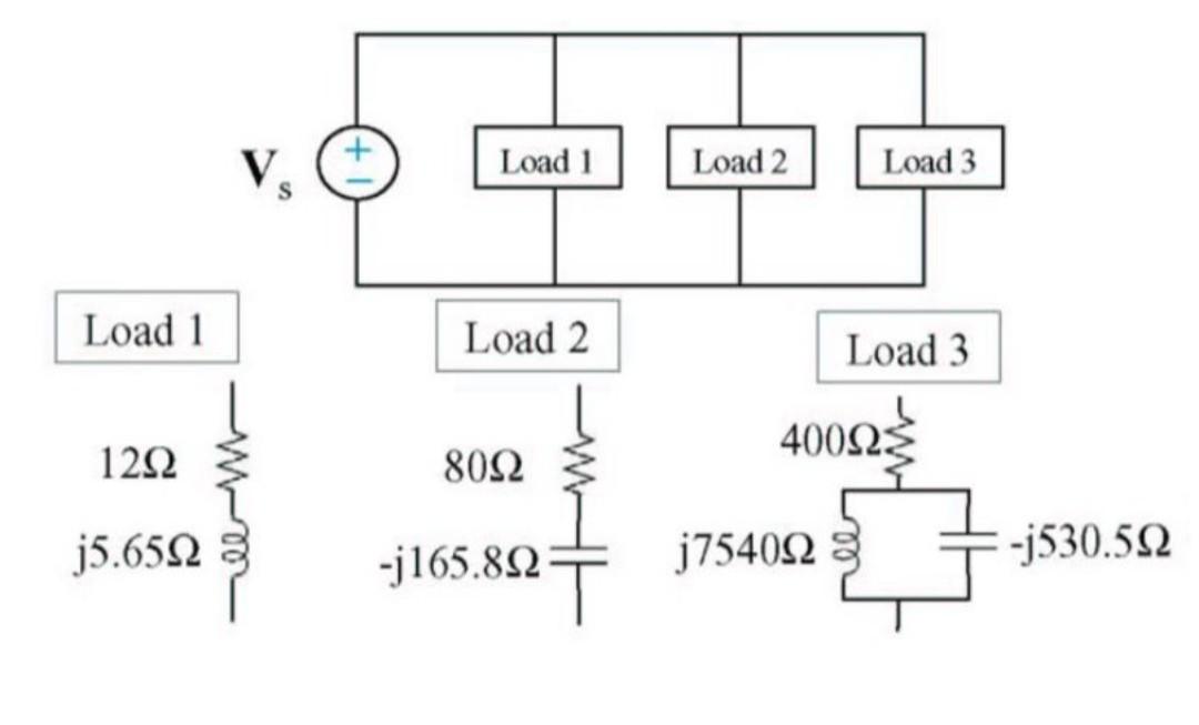 Solved Calculate the impedance in each branch and the total | Chegg.com