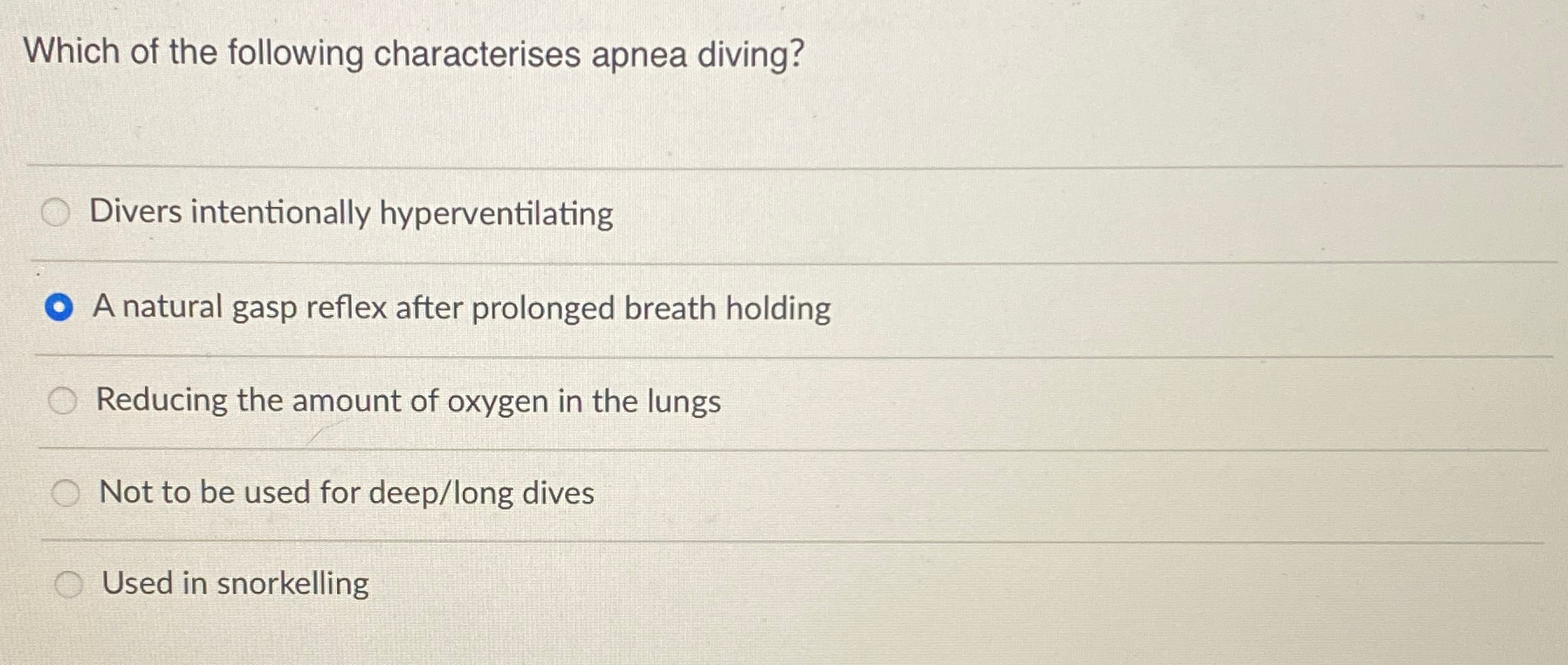 Solved Which of the following characterises apnea | Chegg.com