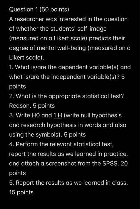 Solved Question 1 (50 points) A researcher was interested in | Chegg.com Solved Question 1 (50 points) A researcher was interested in | Chegg.com