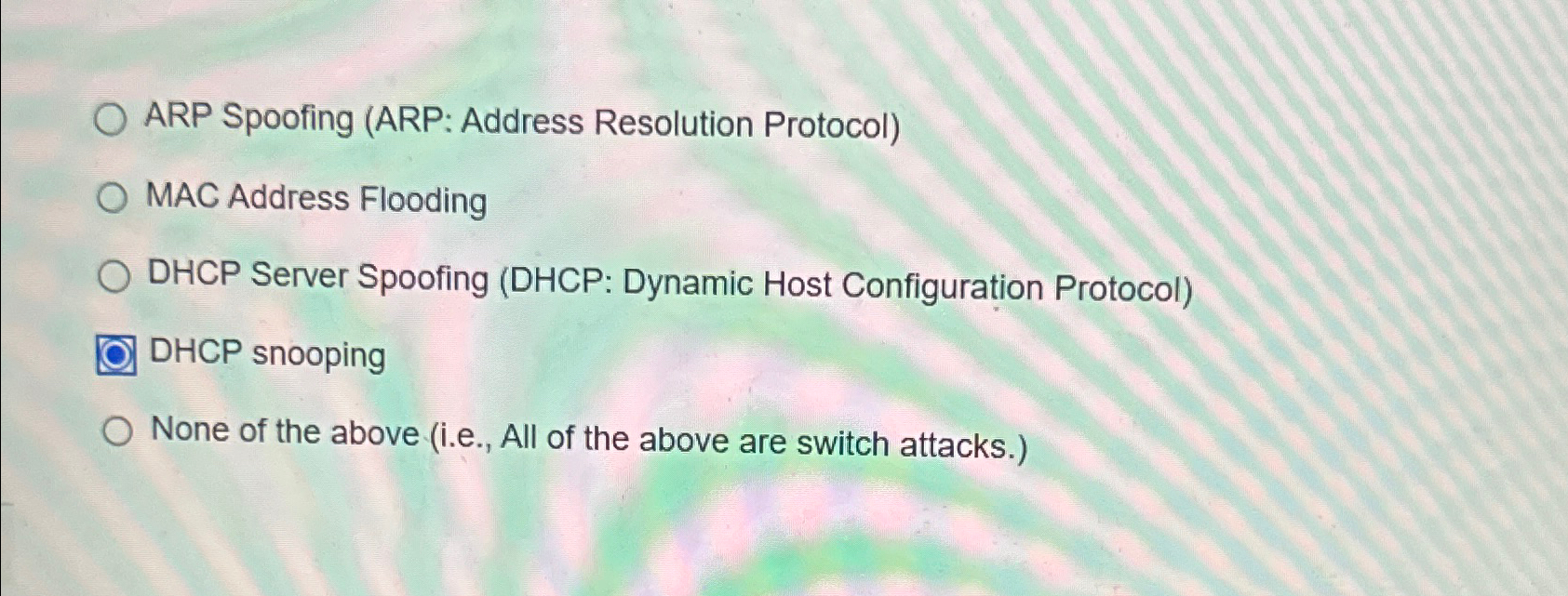 Solved ARP Spoofing (ARP: Address Resolution Protocol)MAC | Chegg.com