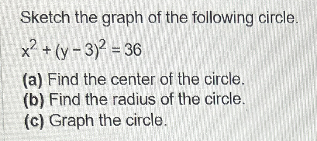 Solved Sketch the graph of the following | Chegg.com