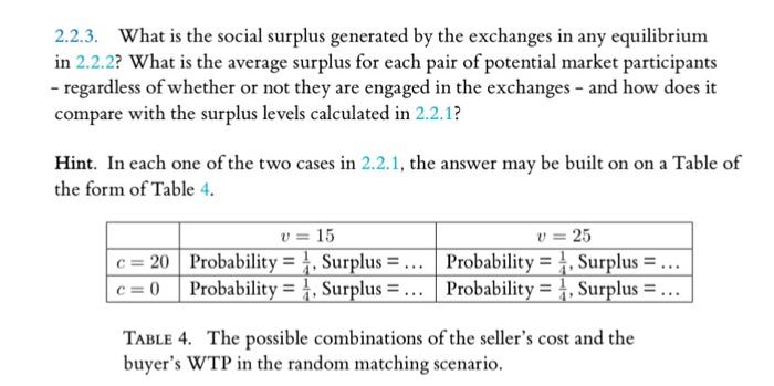 Solved 2.2.1. Consider a scenario with random matching | Chegg.com
