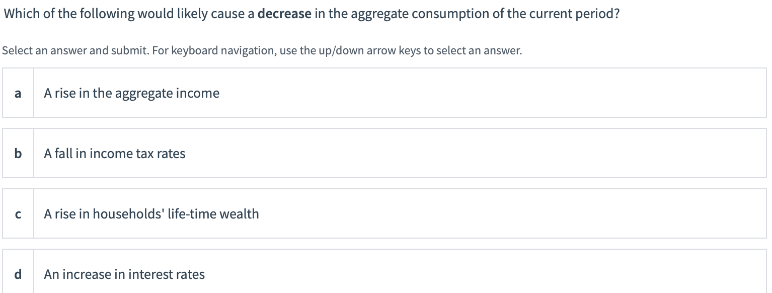 Solved Which of the following would likely cause a decrease | Chegg.com