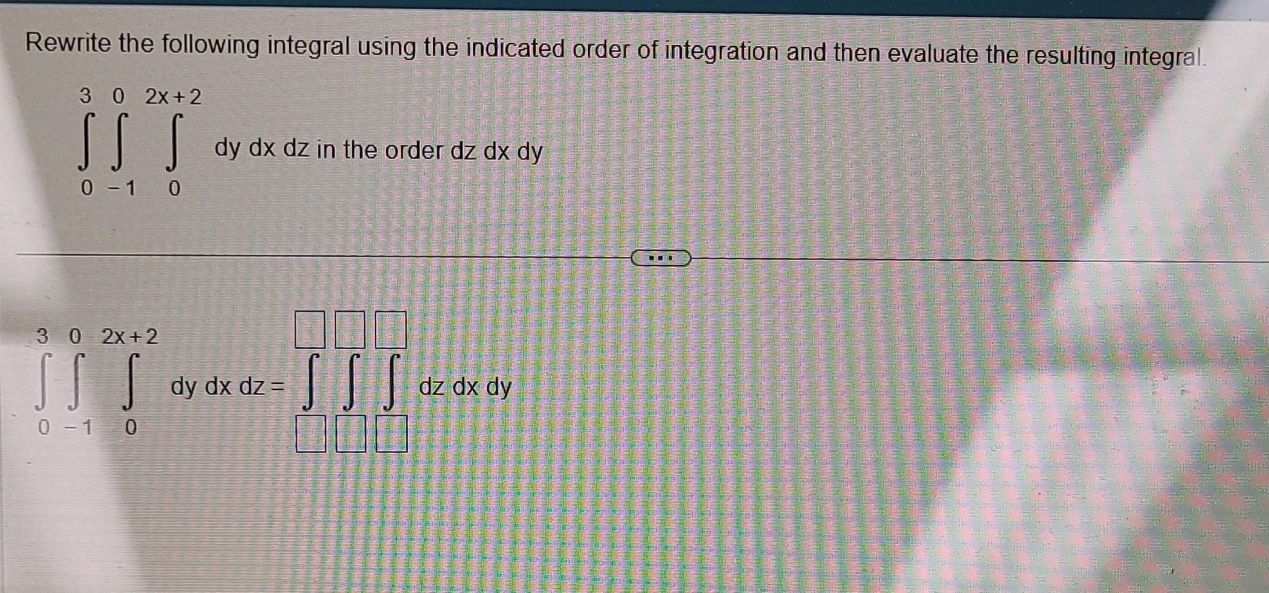 Solved Rewrite the following integral using the indicated | Chegg.com