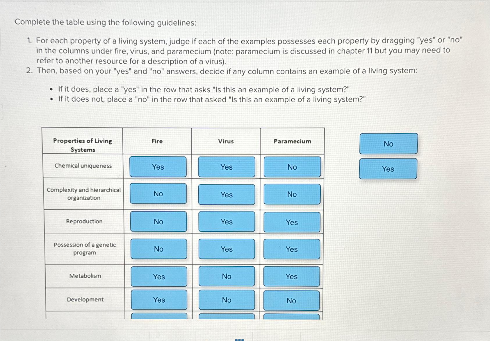 Solved Complete the table using the following guidelines:For | Chegg.com
