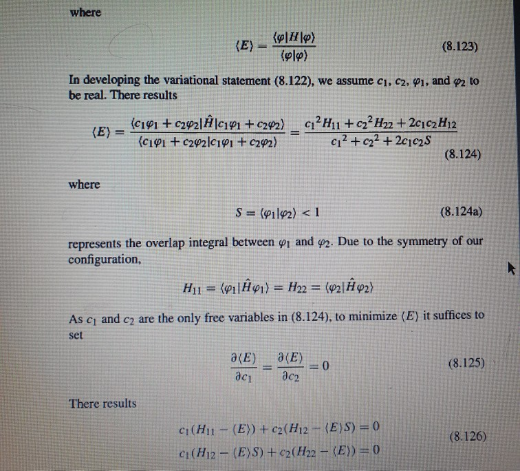 Solved (c) Obtain an expression for the overlap integral S | Chegg.com