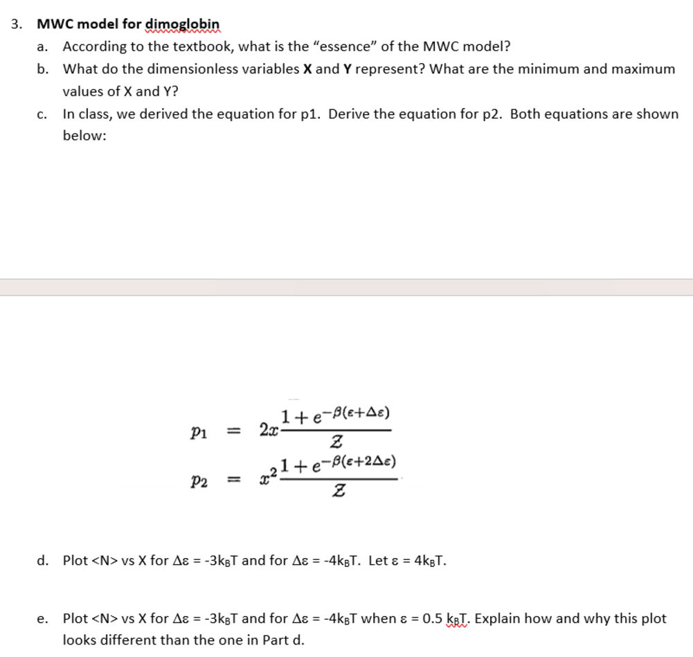 MWC ﻿model for dimoglobina. ﻿According to ﻿the | Chegg.com