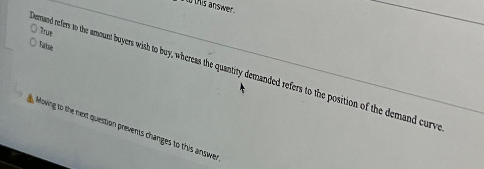 Solved Demand refers to the amount buyers wish to buy, | Chegg.com