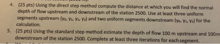 4. (25 pts) Using the direct step method compute | Chegg.com