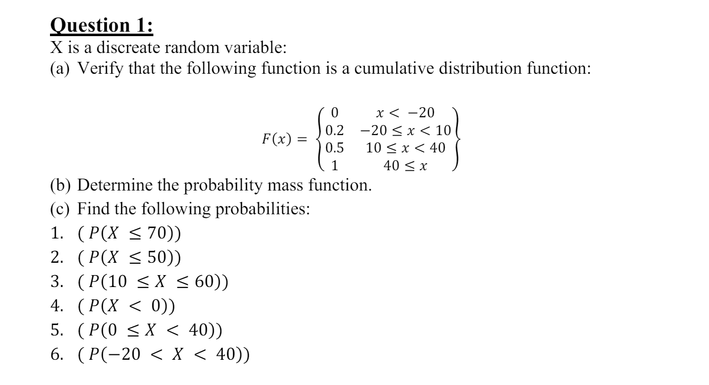 Solved Do Not Solve Using Limits Please Question 1 X ﻿is A
