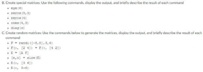 Solved In this exercise, you create matrices manually or | Chegg.com