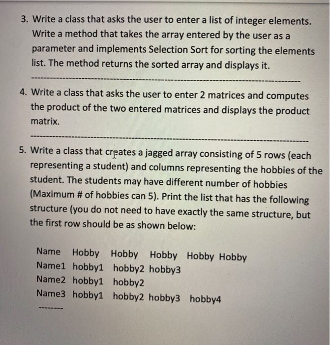 Solved Submit Separate Java Files For Each On Blackboard 1