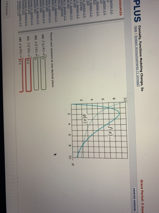 Solved Grace Period: 3 days PLUS PLUS Connally, Functions | Chegg.com