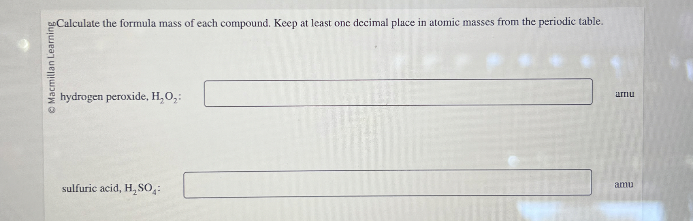 Solved hydrogen peroxide, H2O2 ﻿: sulfuric acid, H2SO4 ﻿: | Chegg.com