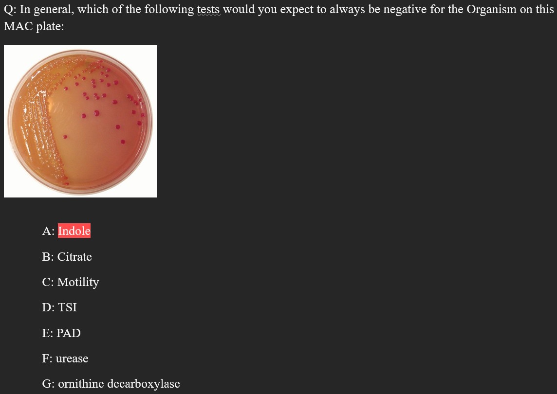 Solved Q: In general, which of the following tests would you | Chegg.com